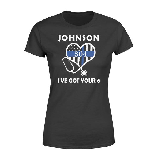 Nurse x Police Couple - Got Your Six Personalized Women T-Shirt - My ...