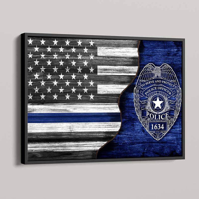 Thin Blue Line Posters - My Hero Wears Blue