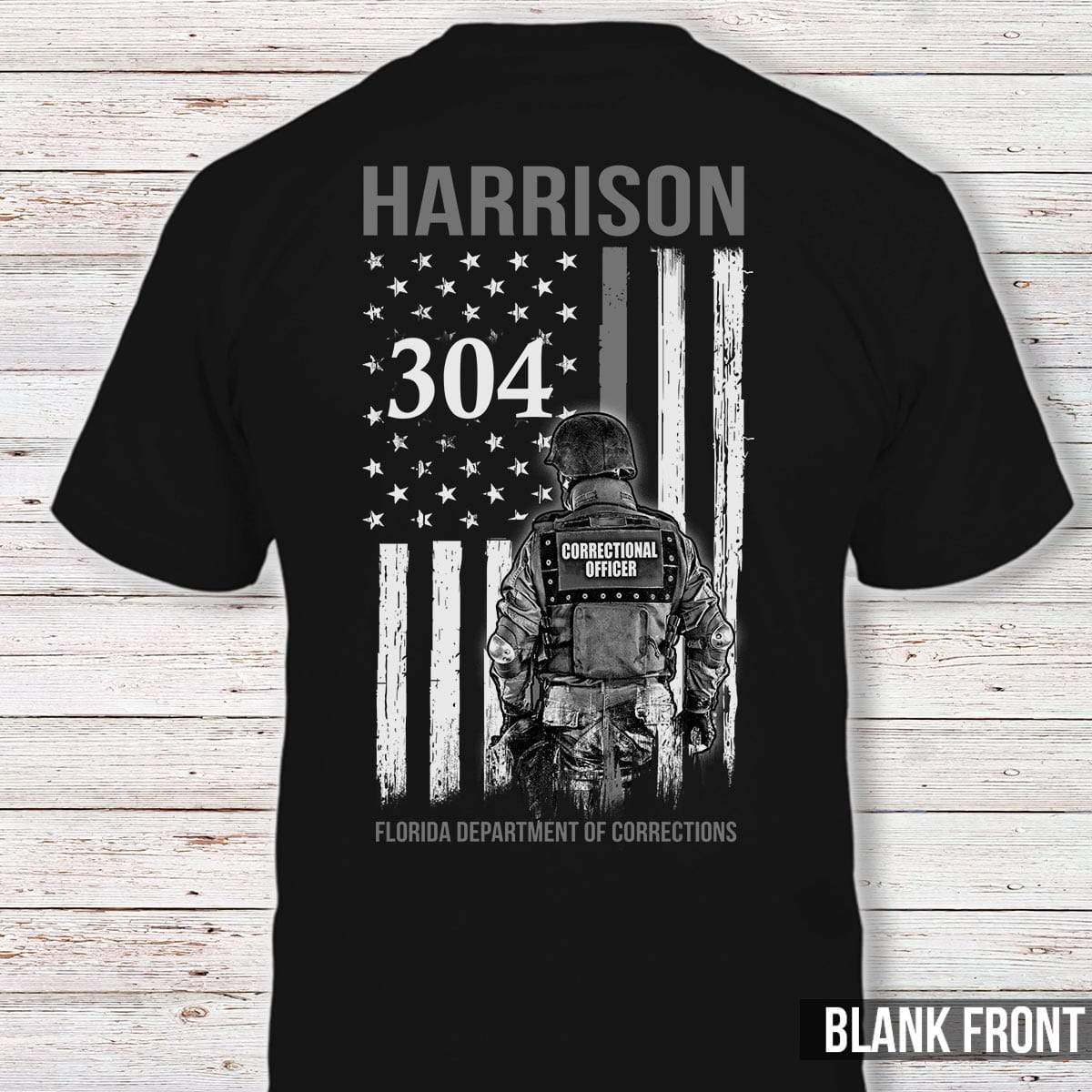 Correctional Officer Department Personalized Shirt - My Hero Wears Blue